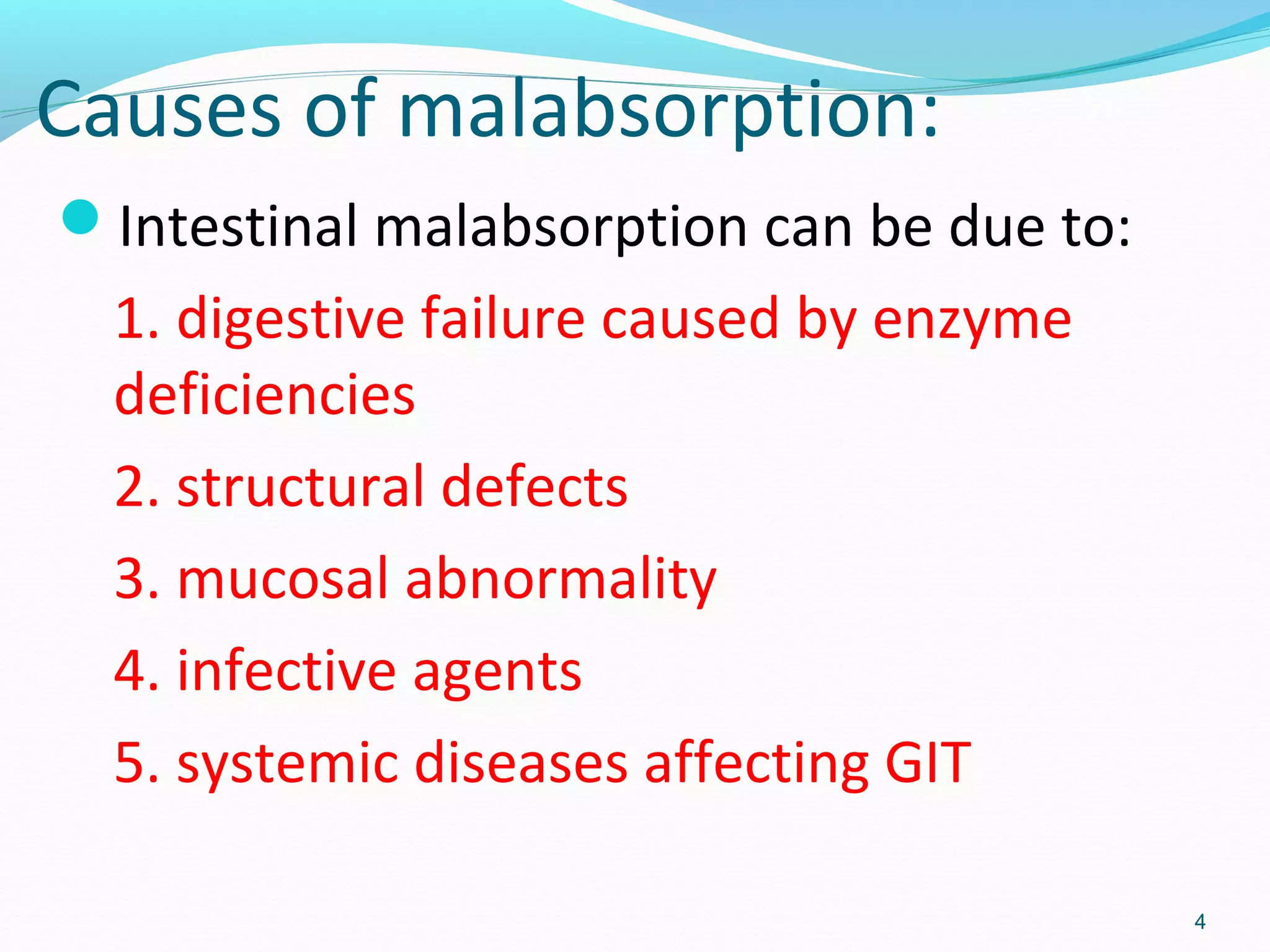 Malabsorption syndrome | PPT