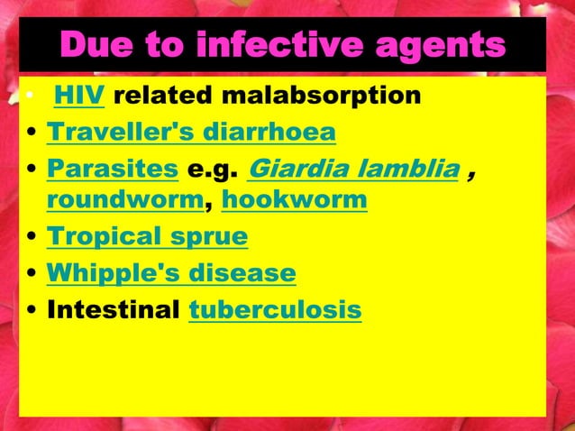 Malabsorption syndrome | PPTX | Digestive Disorders | Diseases and ...