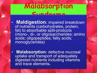 Malabsorption syndrome | PPTX