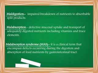 Malabsorption syndrome | PPTX