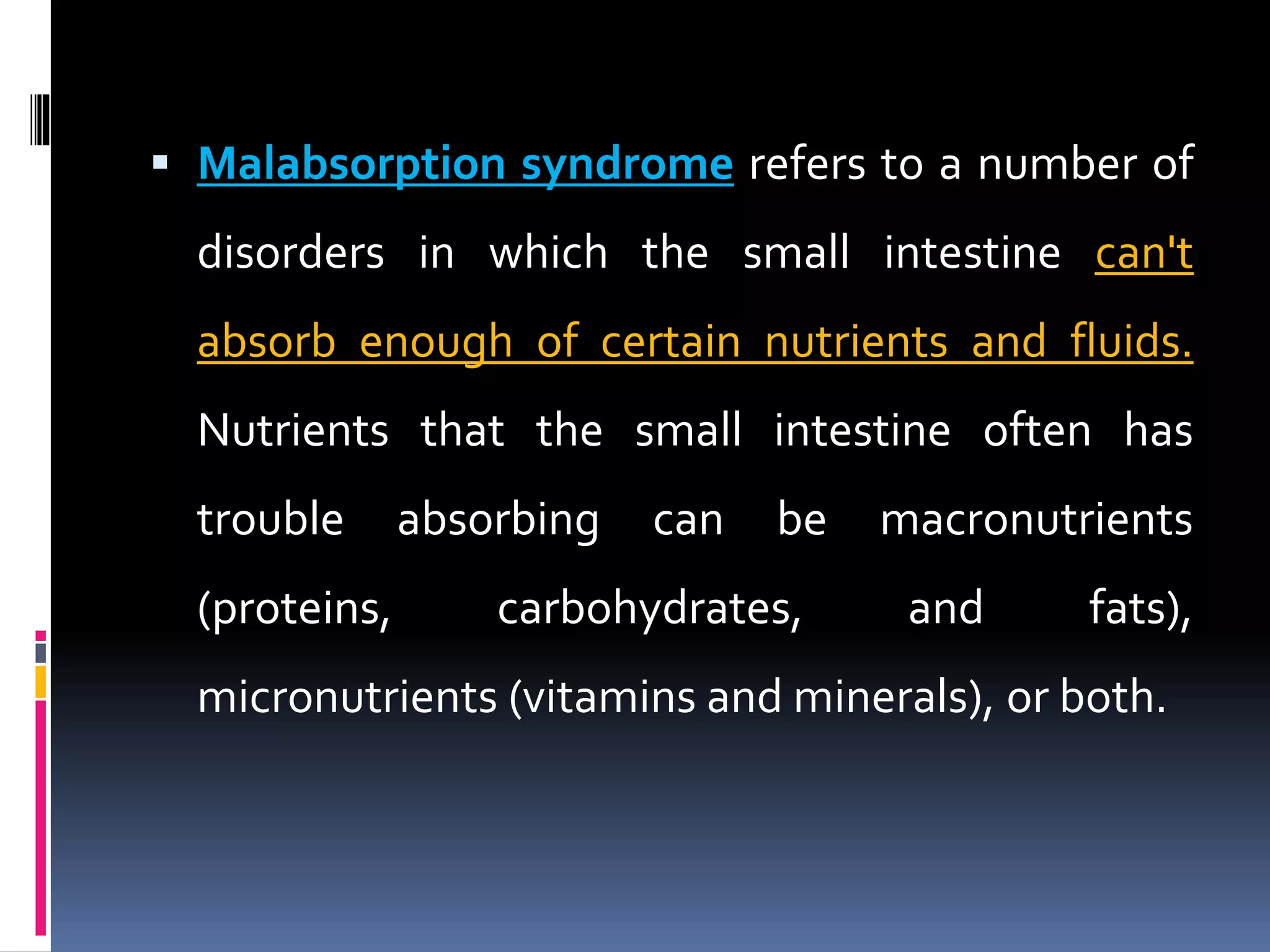 Malabsorption syndrome | PPTX