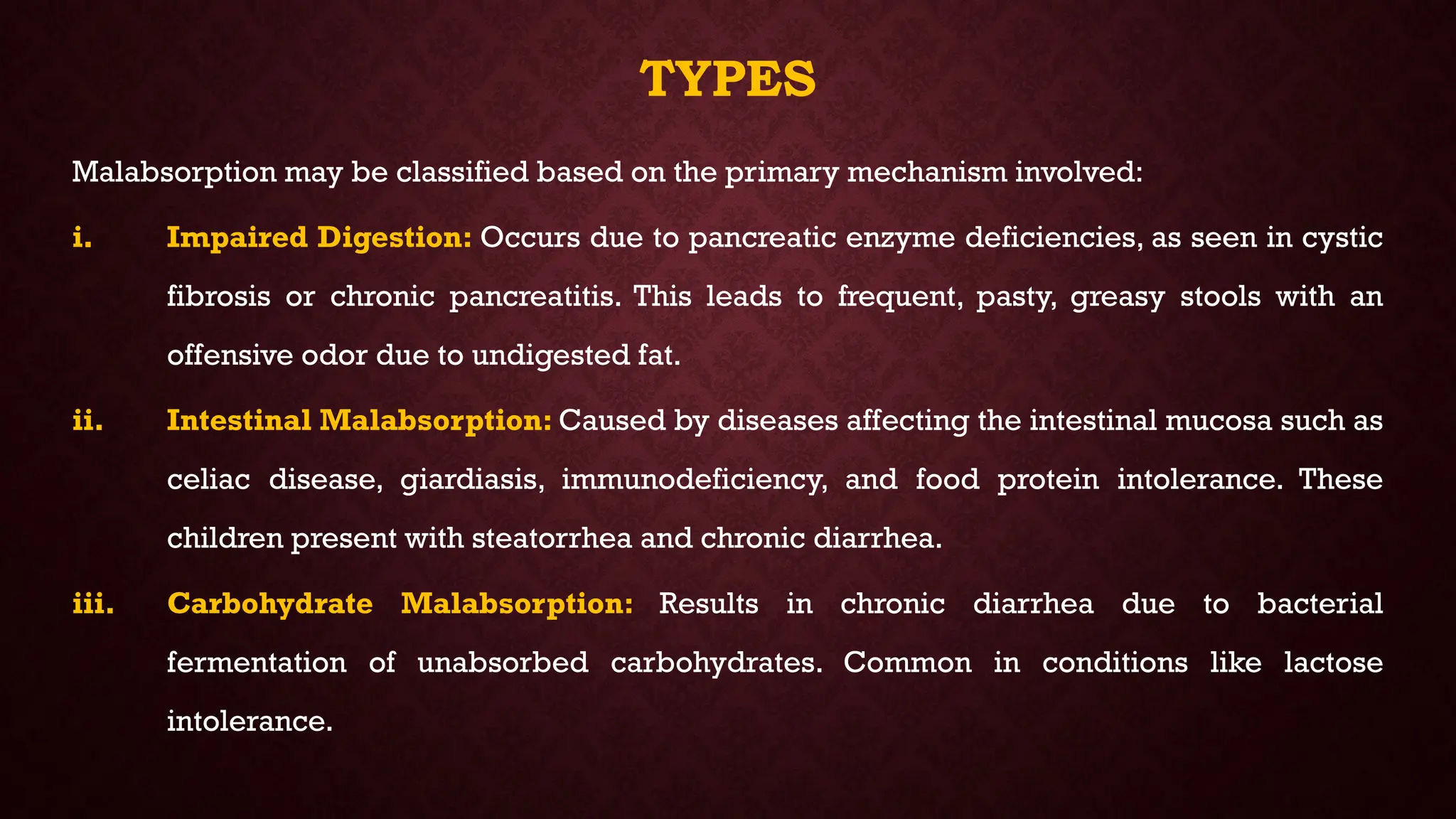 MALABSORPTION SYNDROME: NURSING MANAGEMENT.pptx