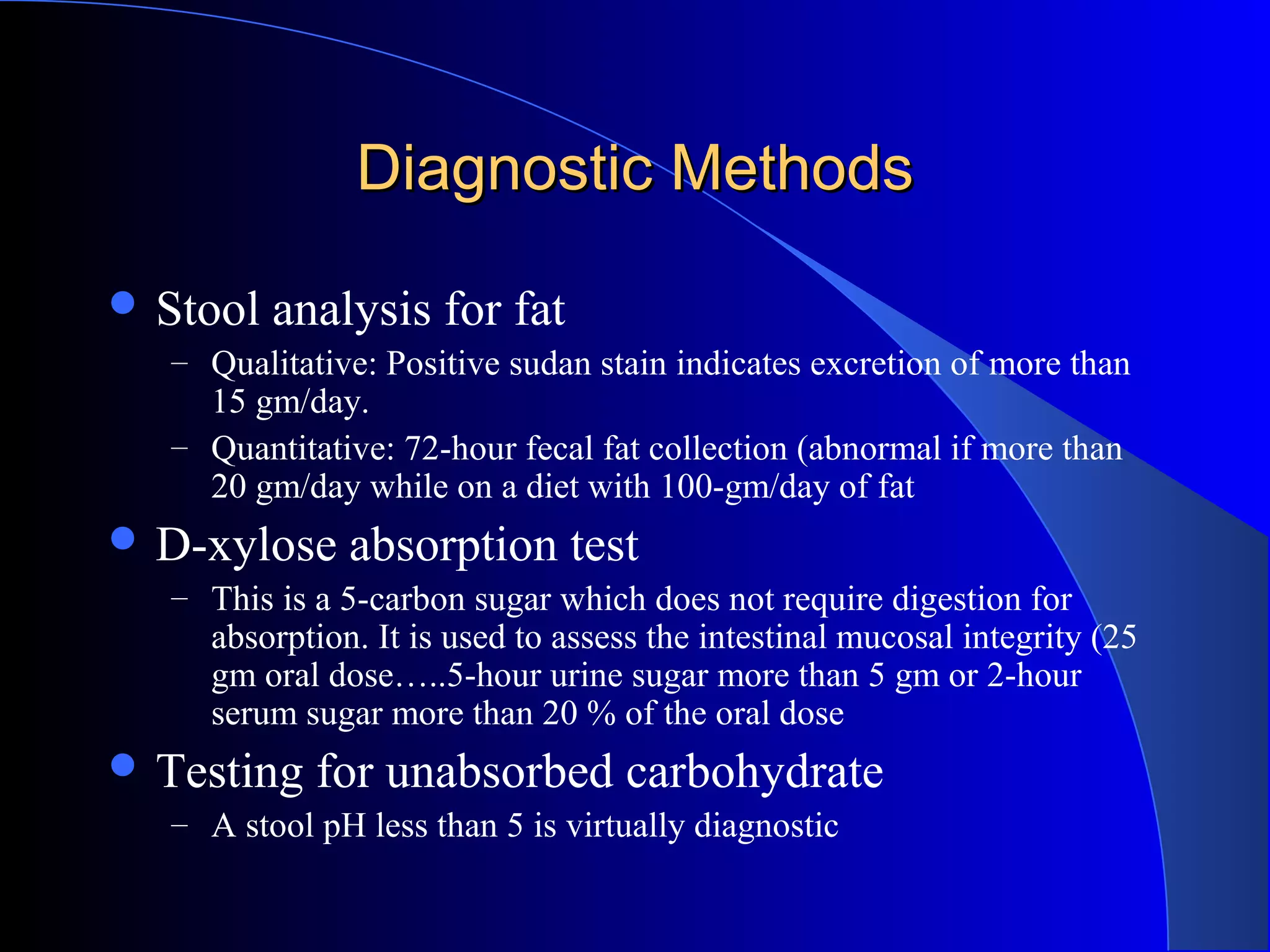 Malabsorptive disorders final presentation | PPT
