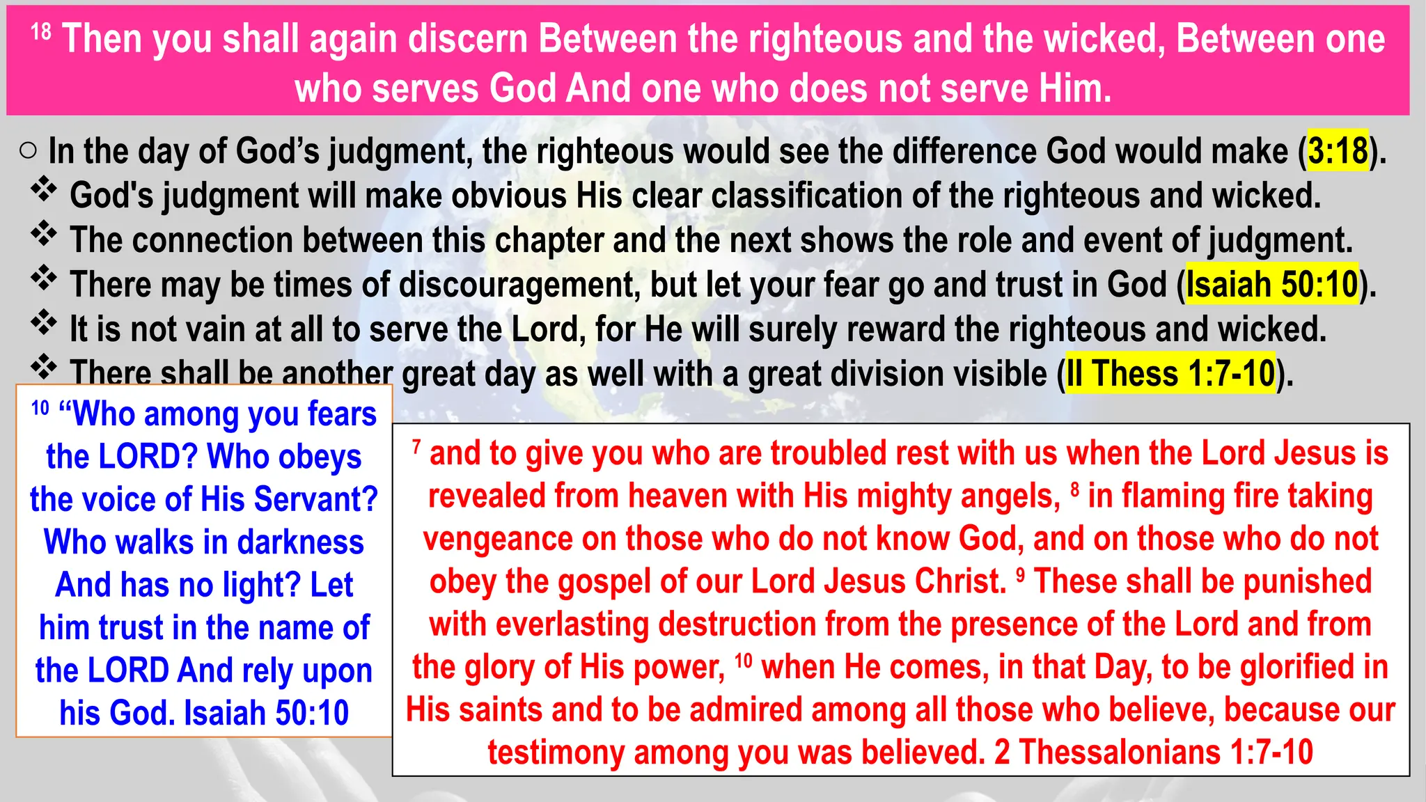 Malachi 3 power point about the Word of God | PPTX