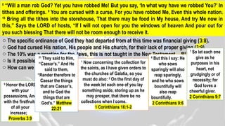 Malachi 3 power point about the Word of God | PPTX