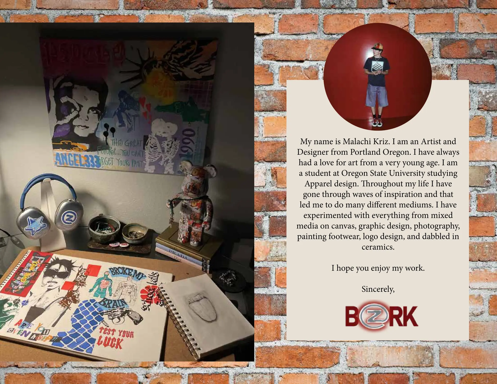 Malachi Art and Apparel Design Portfolio BZRK | PDF
