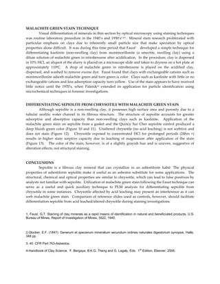 Malachite Green | PDF