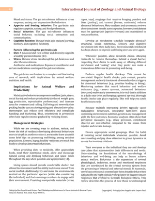 Maladaptive Behaviours In Farm Animals-A Review Paper | PDF