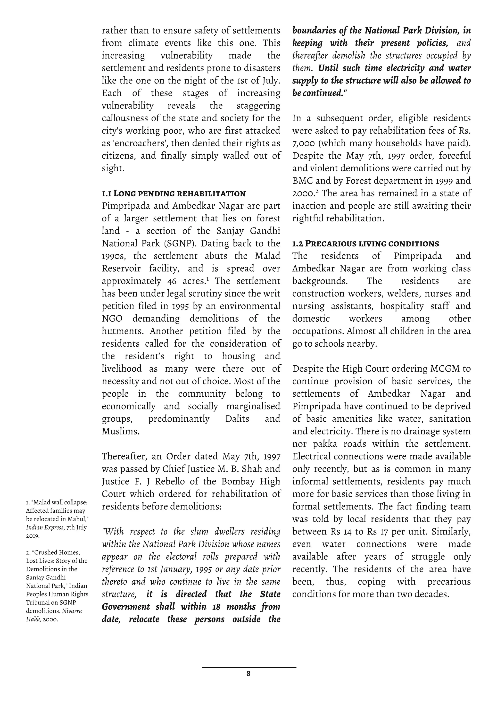 Malad wall collapse fact finding report final | PDF