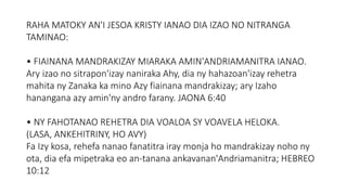 Malagasy Soul Winning Gospel Presentation - Only JESUS CHRIST Saves.pptx