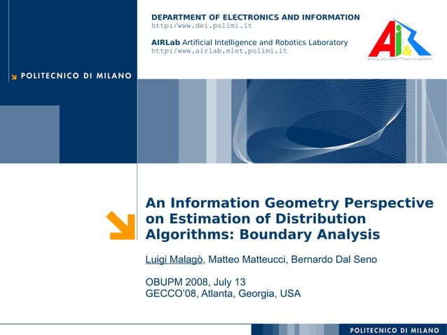 An Information Geometry Perspective On Estimation Of Distribution Algorithms Boundary Analysis