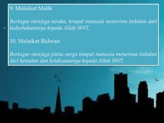 Malaikat dan tugasnya | PPTX