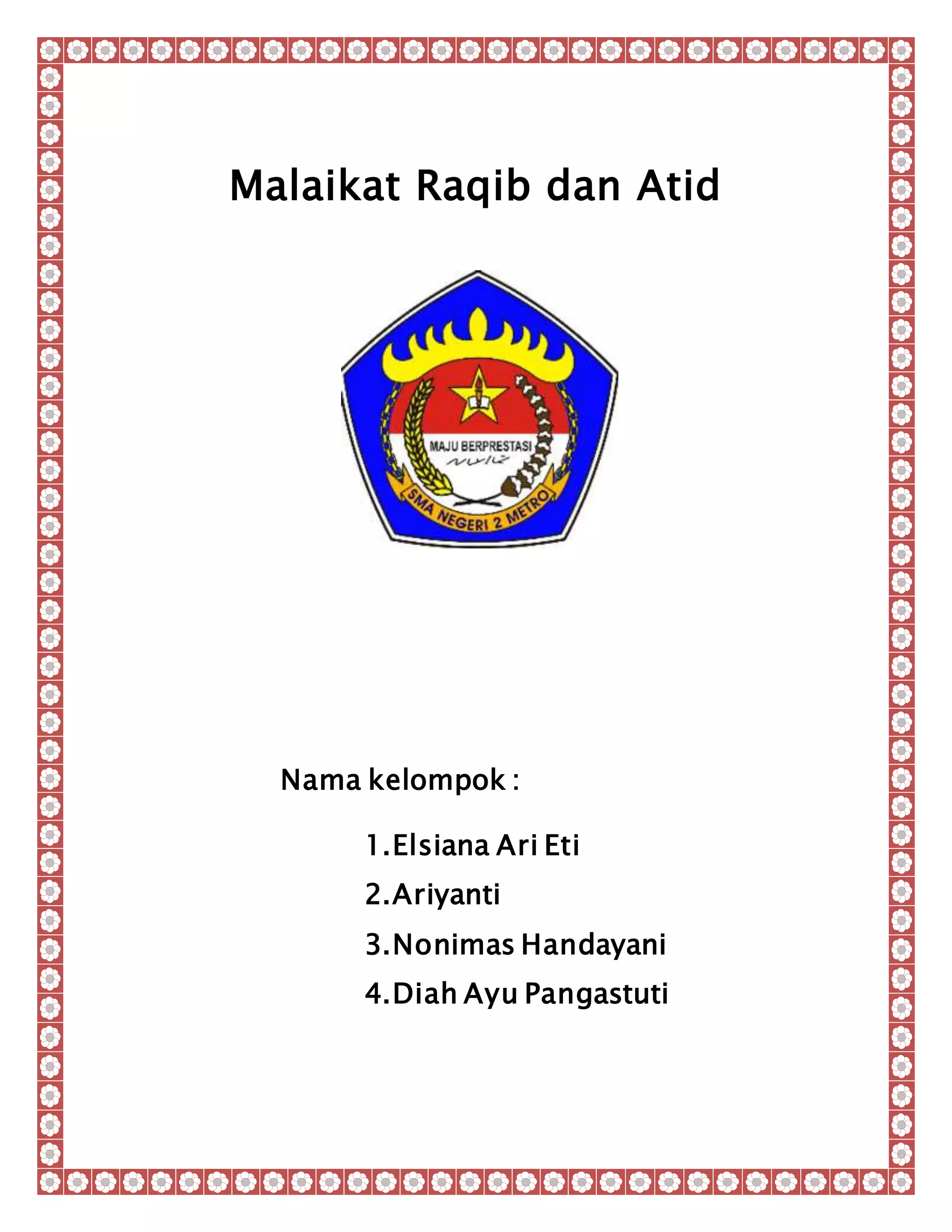 Malaikat raqib dan atid | DOCX