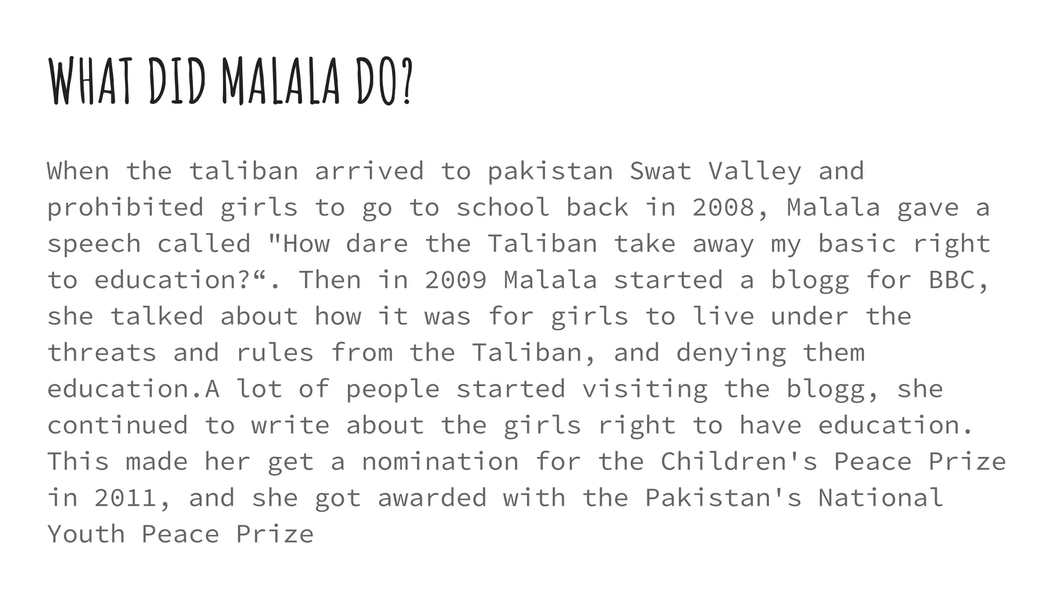 Malala | PPT