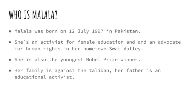 Malala | PPT