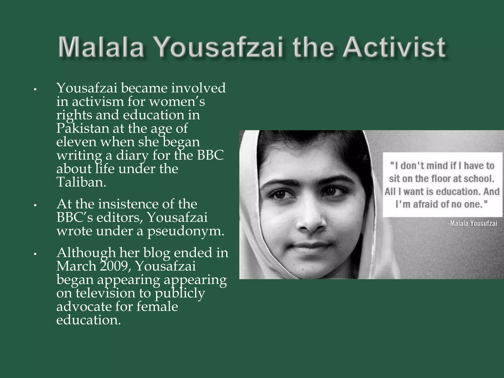 Malala yousafzai | PPTX