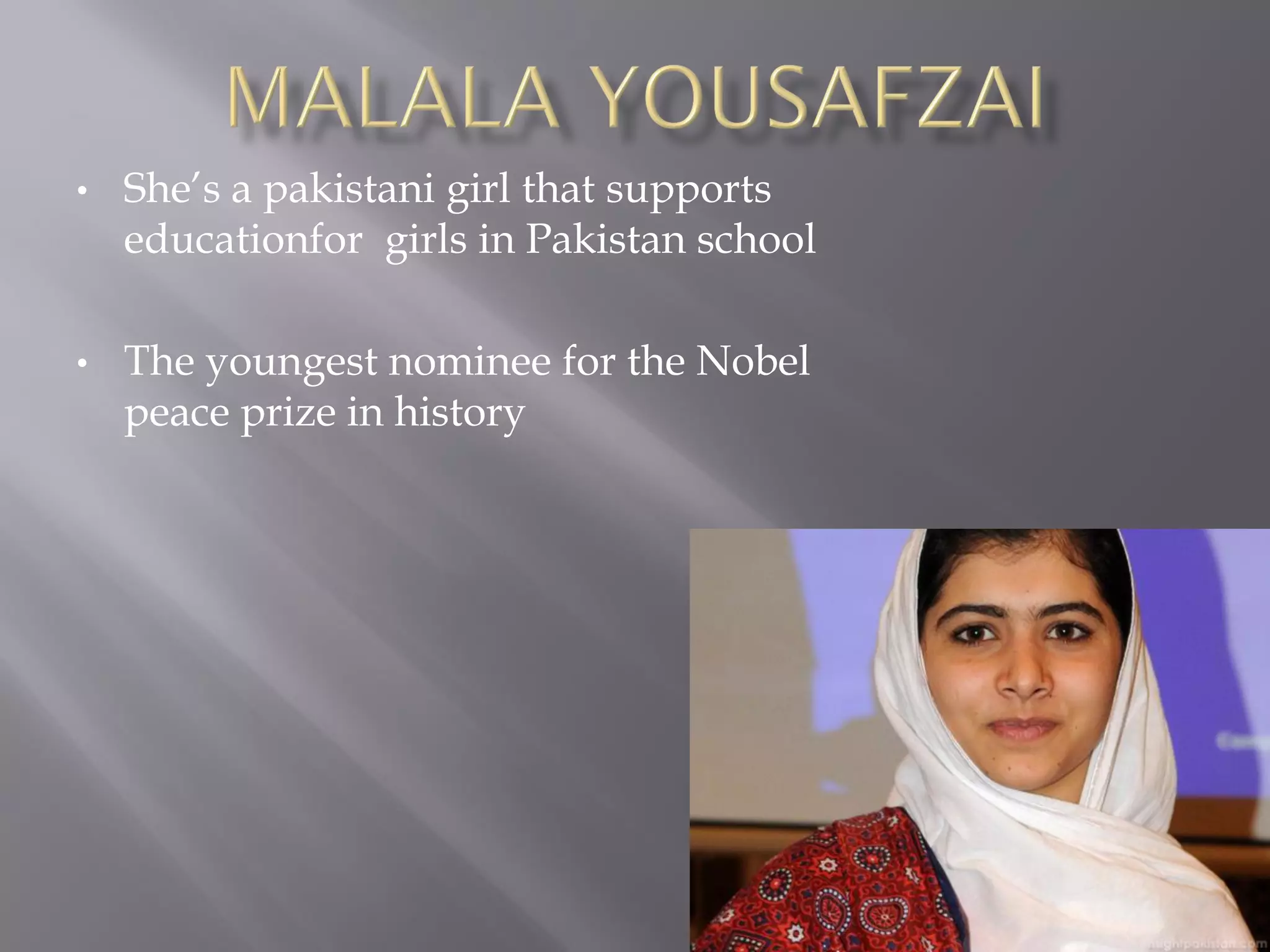 Malala Yousafzai and her world. | PDF