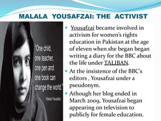 Malala Yousafzai Diary In English