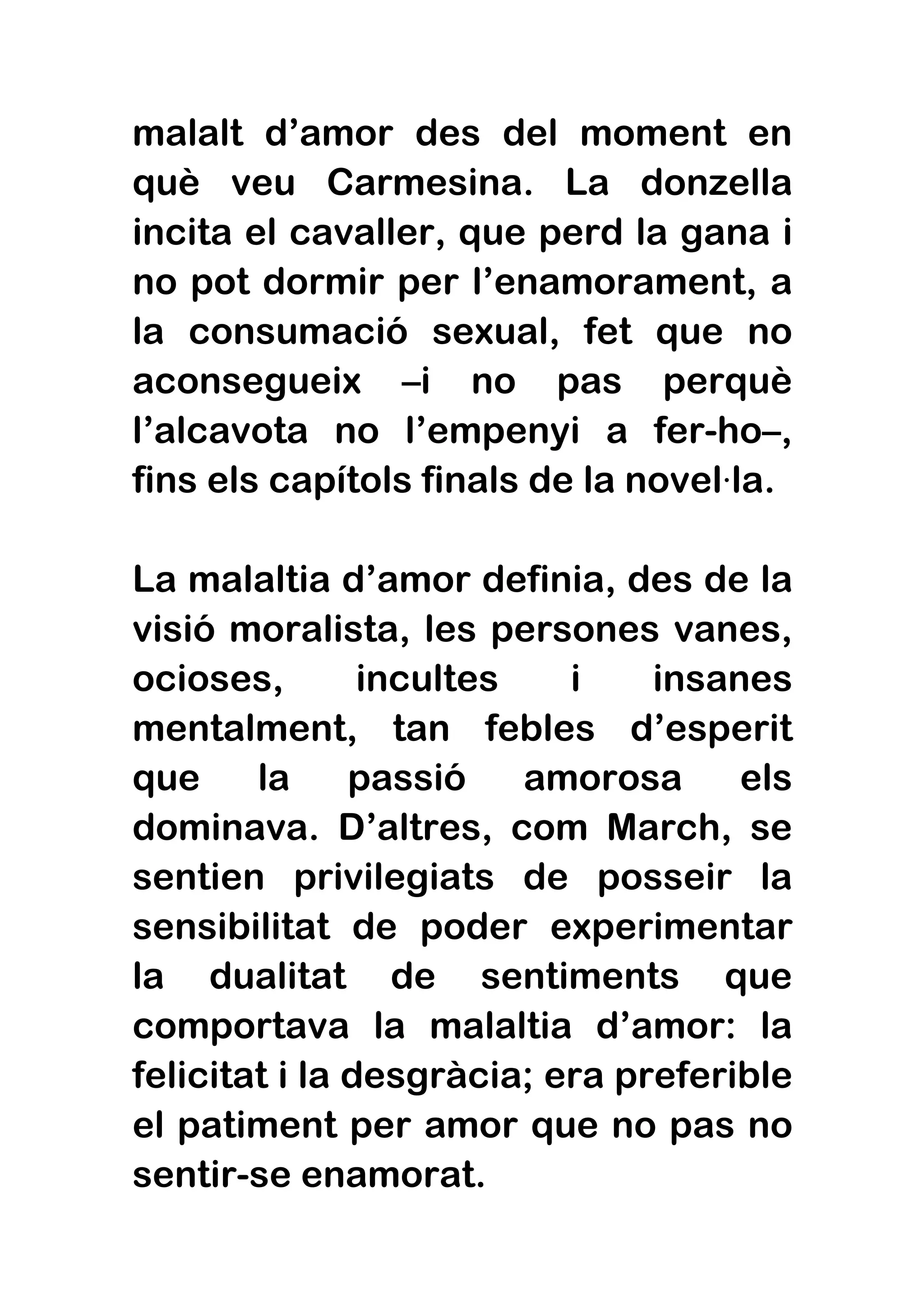 Malaltia d'amor | DOC