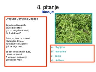 Mala Provjera Znanja Iz KnjižEvnosti | PPS