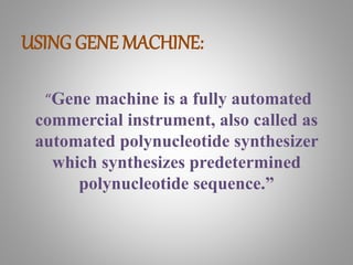 Steps and strategies of gene cloning | PPTX