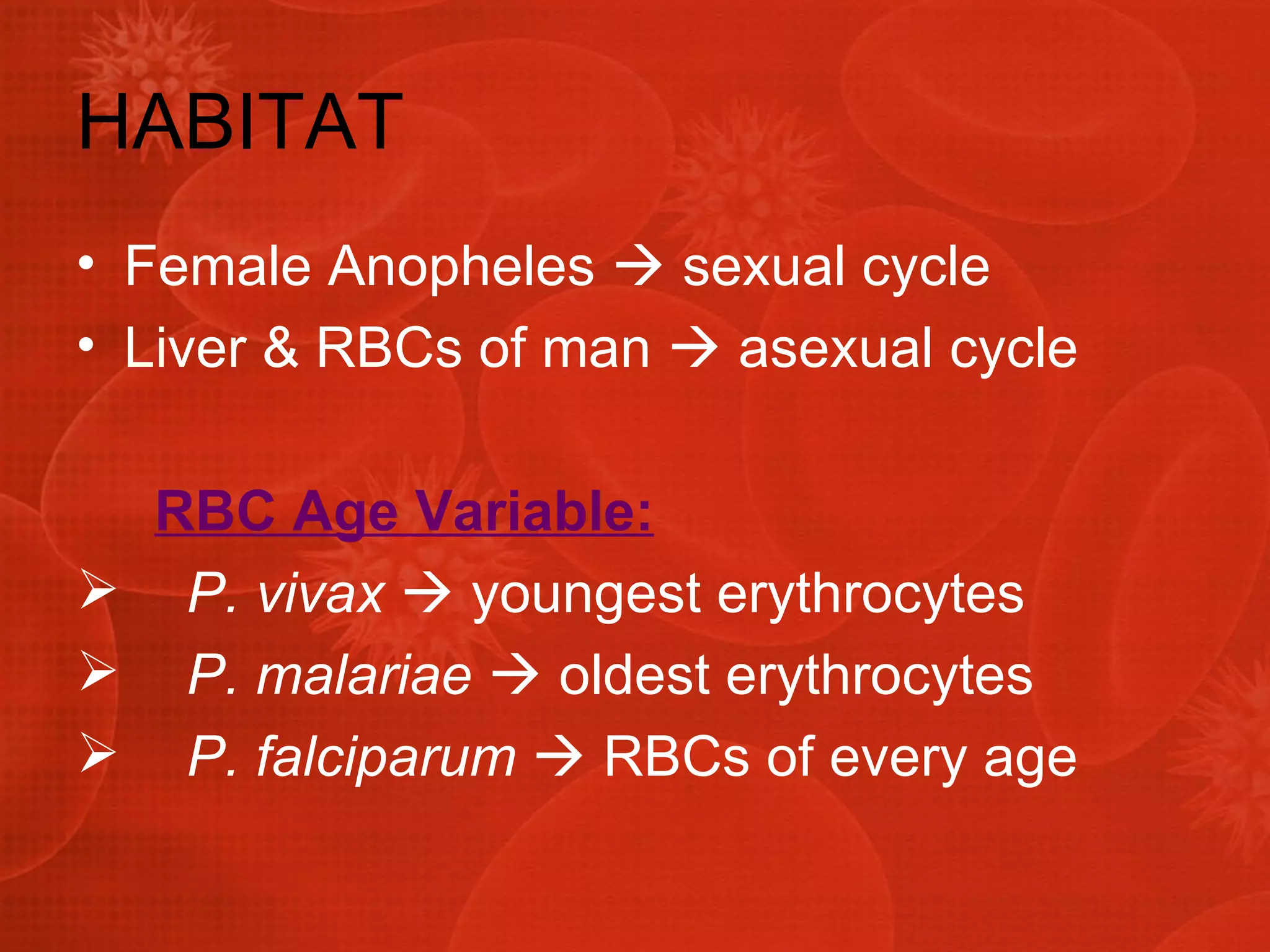 Malaria and Plasmodium | PPT