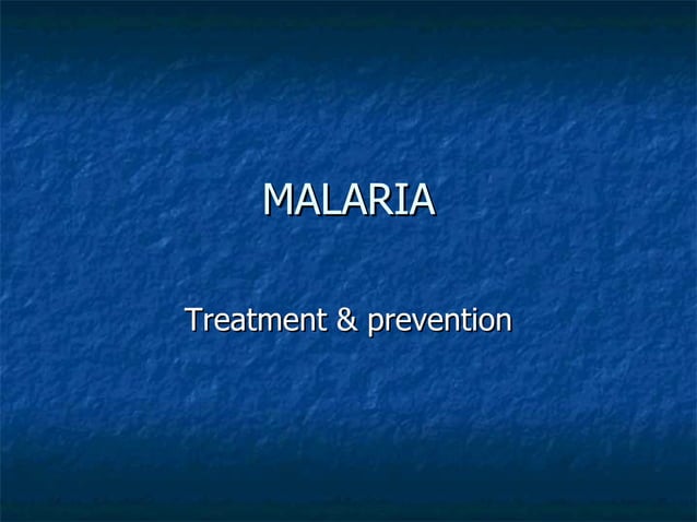 Malaria | PPT