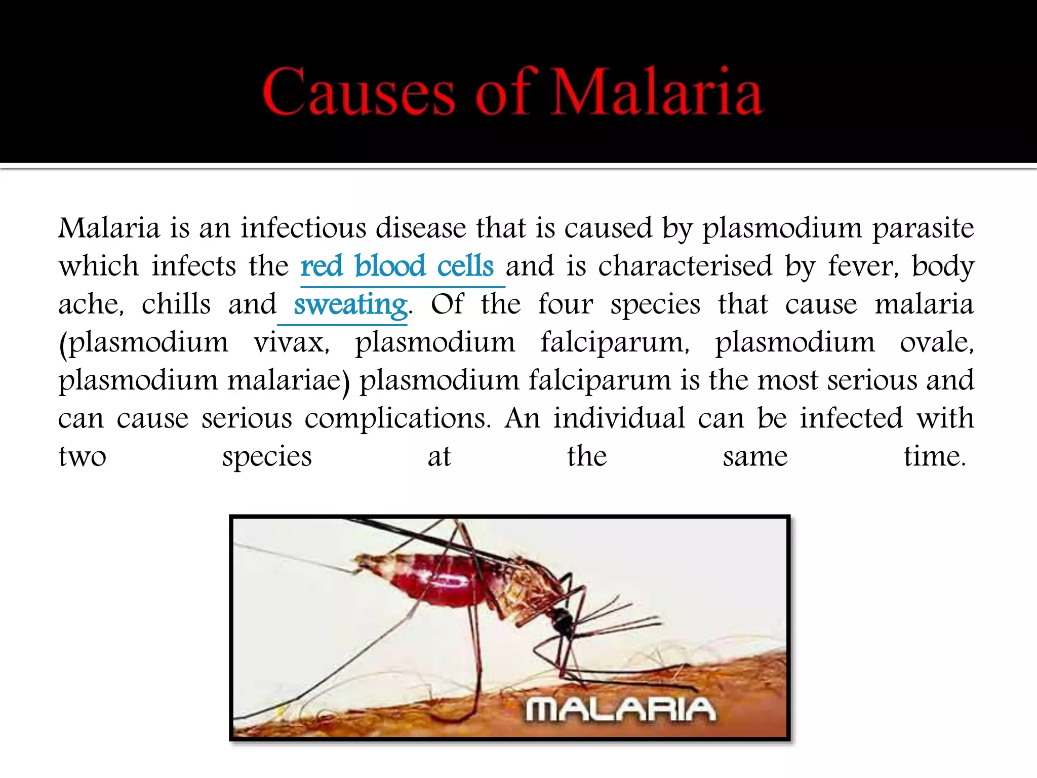 Malaria: Causes, symptoms, complications, treatment and prevention ...