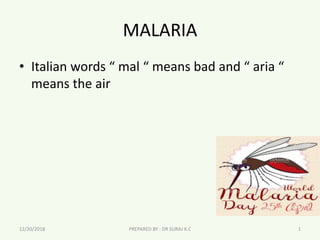 Malaria IN Pediatrics | PPTX