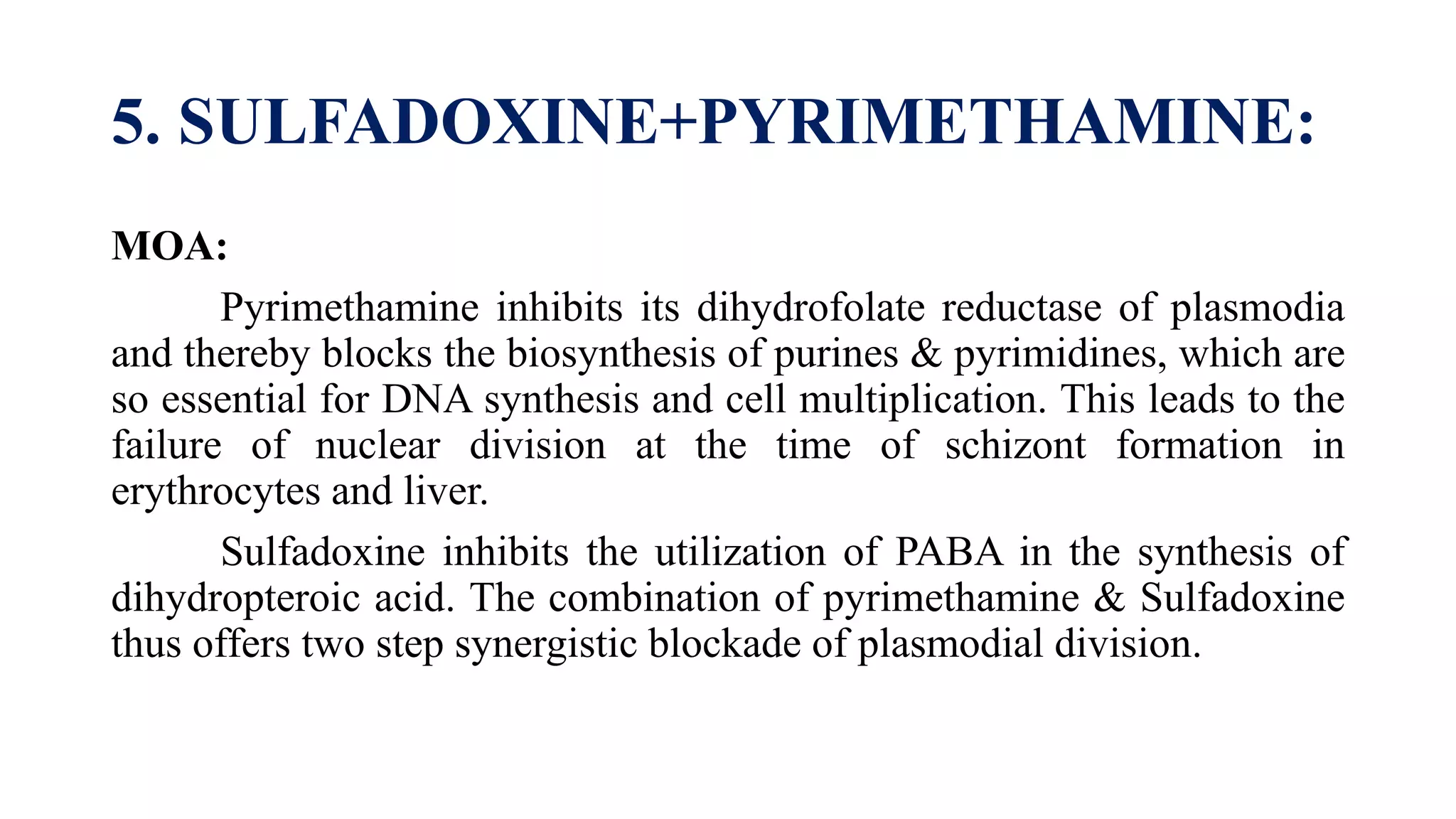 Pathophysiology and management of Malaria | PPTX