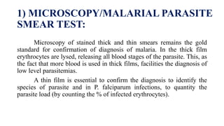 Pathophysiology and management of Malaria | PPTX