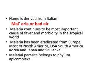 Malaria | PPTX