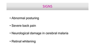 Malaria -causes| types| management -medical information | PPTX