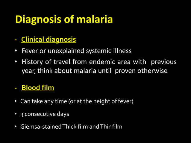 MALARIA.pptx | Blood Disorders | Diseases and Conditions