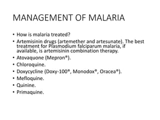 MALARIA and societal response to it.pptx
