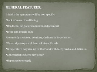 malaria life cycle, patho physiology,lab diagnosis | PPTX