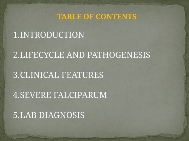 malaria life cycle, patho physiology,lab diagnosis | PPT