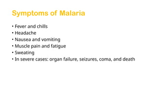 Malaria.pptx it's pathogenesis and etiology | PPTX