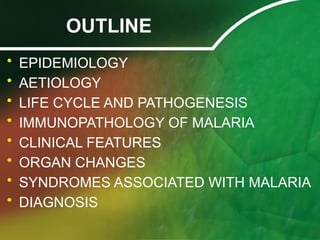 Comprehensive Overview of Malaria: Epidemiology, Pathogenesis, and ...