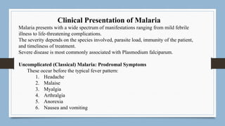 Comprehensive Overview of Malaria: Pathogenesis, Diagnosis, and ...