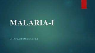 MALARIA- PowerPoint presentation pptx part 1 | PPTX
