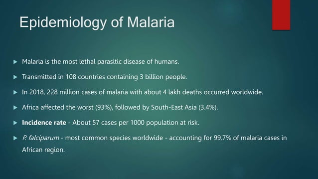 MALARIA- PowerPoint presentation pptx part 1 | PPTX | Infectious ...