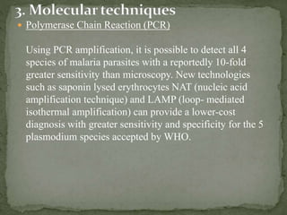 Malaria laboratory diagnosis | PPTX