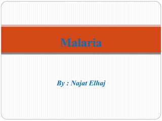 Malaria lecture 1 | PDF