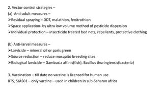 malaria - treatment and drug resistance.pptx