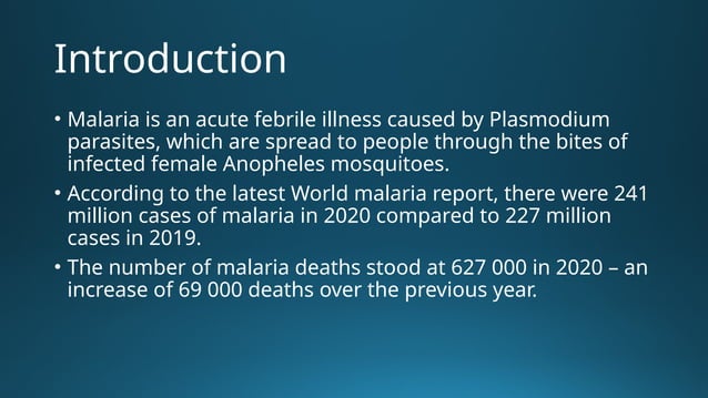 Malaria, pathogenicity, transmission, clinical features, indices ...