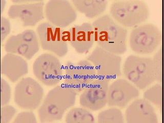Malaria its causes and effects in human and effect | PPTX