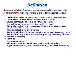 Malaria its causes and effects in human and effect | PPTX