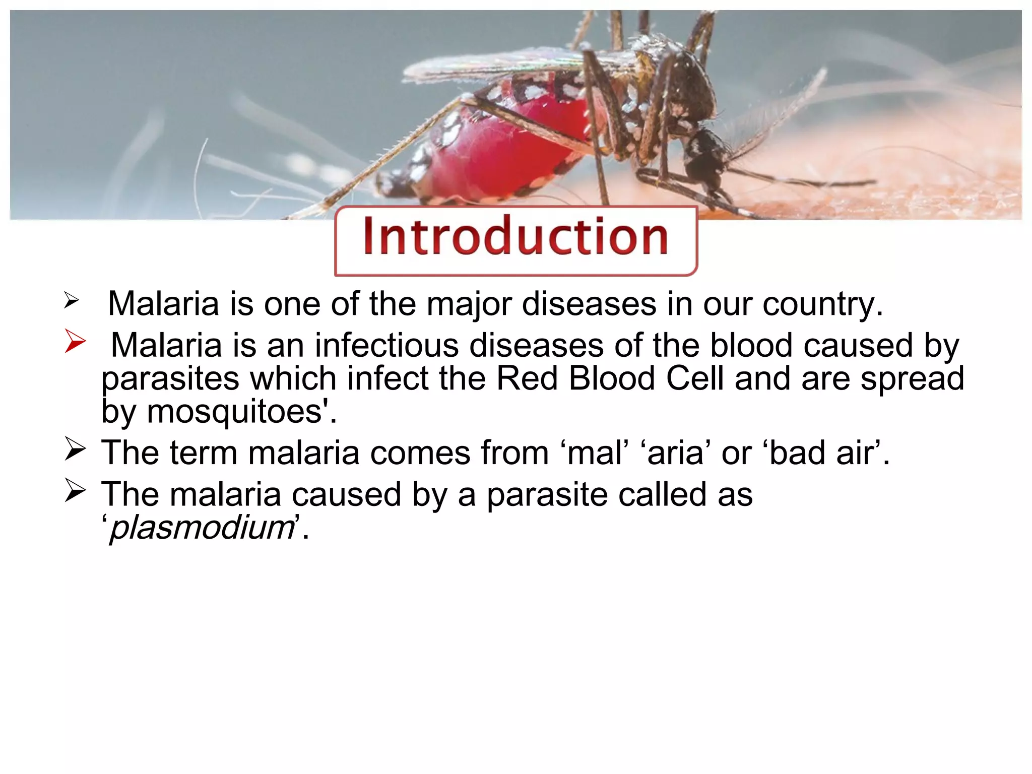 Seminar on Malaria Plasmodium | PPT