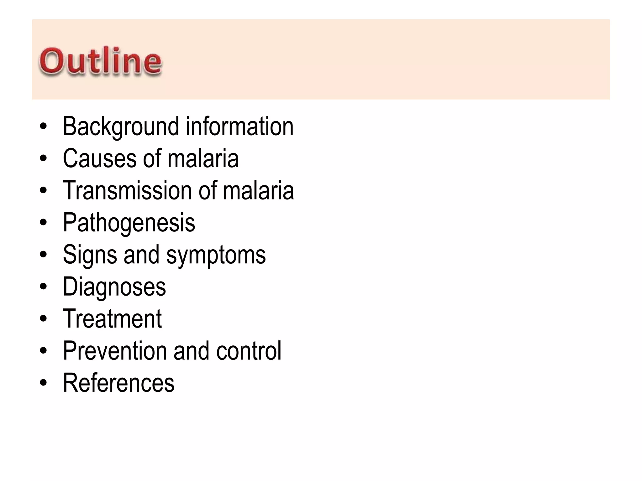 Malaria a serious public health problem | PPTX